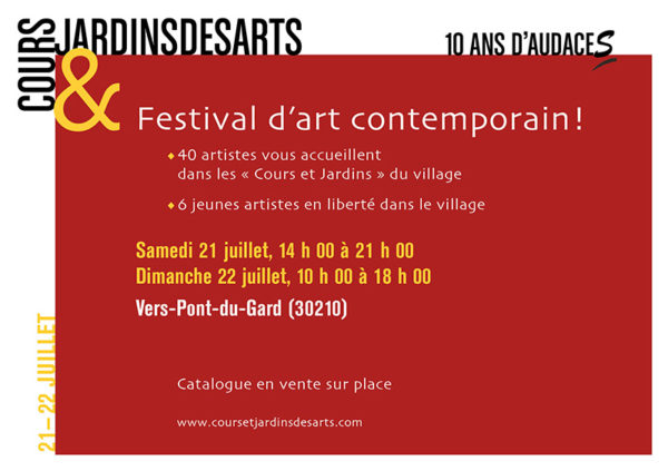 Exposition Cours & jardins des arts - Eric Ribot